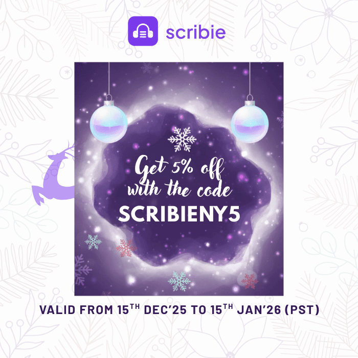 Save 5% on all your Scribie orders with the coupon code SCRIBIENY5 ...